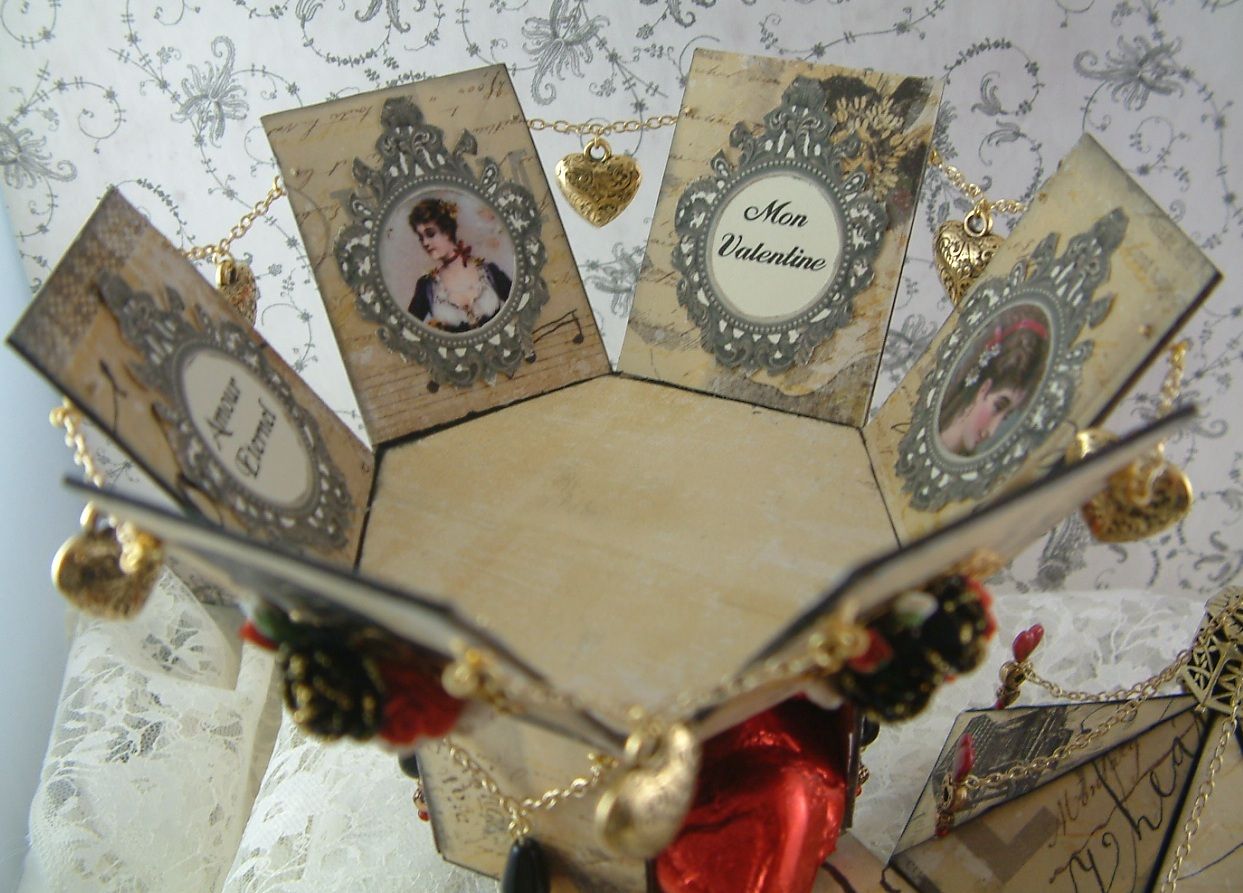Artfully Musing: Valentine Exploding Carousel Box